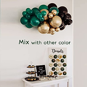 Emerald Green Balloons Different sizes 52 pack 18+12+10 inch Dark Hunter Green balloon Garland For wedding Birthday anniversary decorations (18+12+10, Emerald)