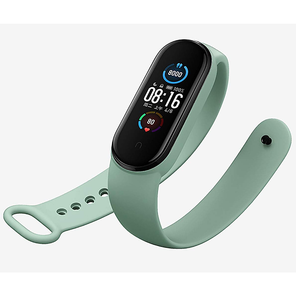 Yuuol Replacement Bands Compatible with Xiaomi Mi Band 6/Xiaomi Mi band 5/Amazfit Band 5, Soft Silicone Wristbands, Sport Adjustable Wrist Strap for Women Men