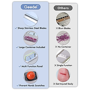 Geedel Professional Mandoline Slicer for Kitchen, Multi Purpose Vegetable Slicer Cutter, Slicer Vegetable Cutter Onion Slicer for Veggie Fruit Cheese