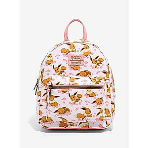 Hot Topic Loungefly Pokemon Eevee Spring Flowers Mini Backpack