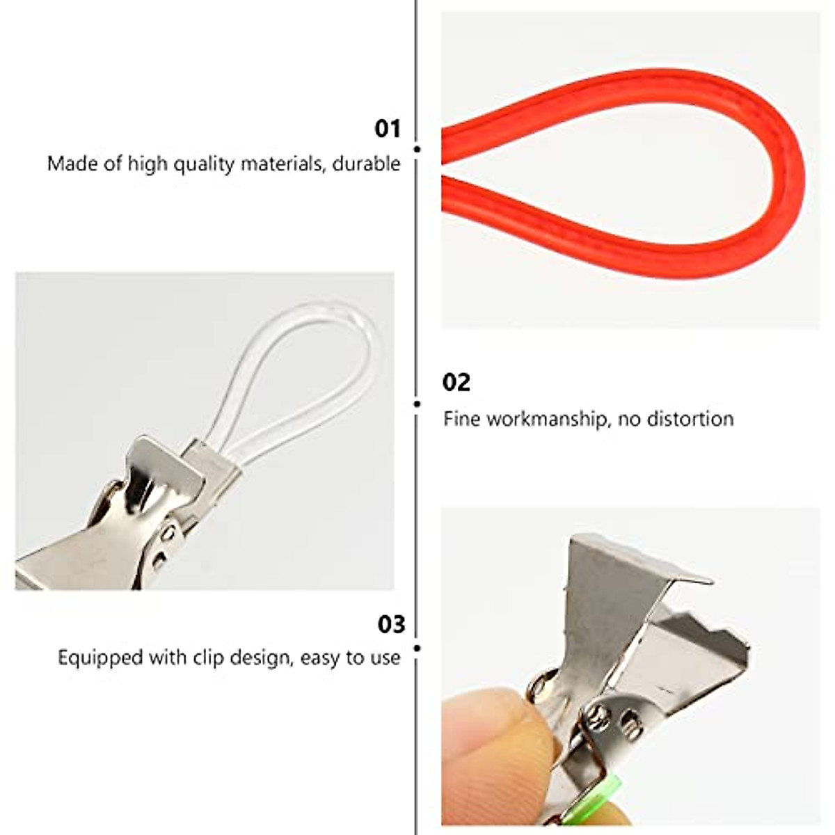 Cabilock 20pcs Kitchen Hook Cupboards Loops Home Travel Clips Dishcloth for Hangers Towels Clip Hanging Holder Laundry Cloth Clothes Towers Hanger Towel Metal Tea Bathroom