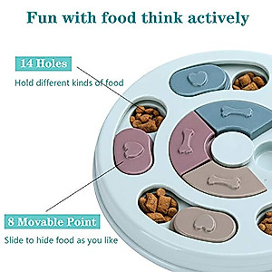 DR CATCH Dog Puzzle Toys,Dogs Food Puzzle Feeder Toys for IQ Training & Mental Enrichment,Dog Treat Puzzle(Blue)