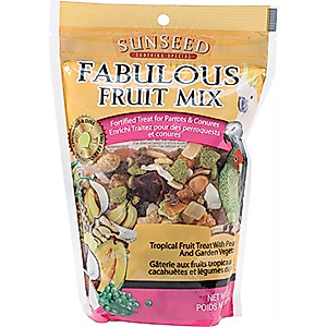Sunseed Fabulous Fruit Mix for Parrots & Conures