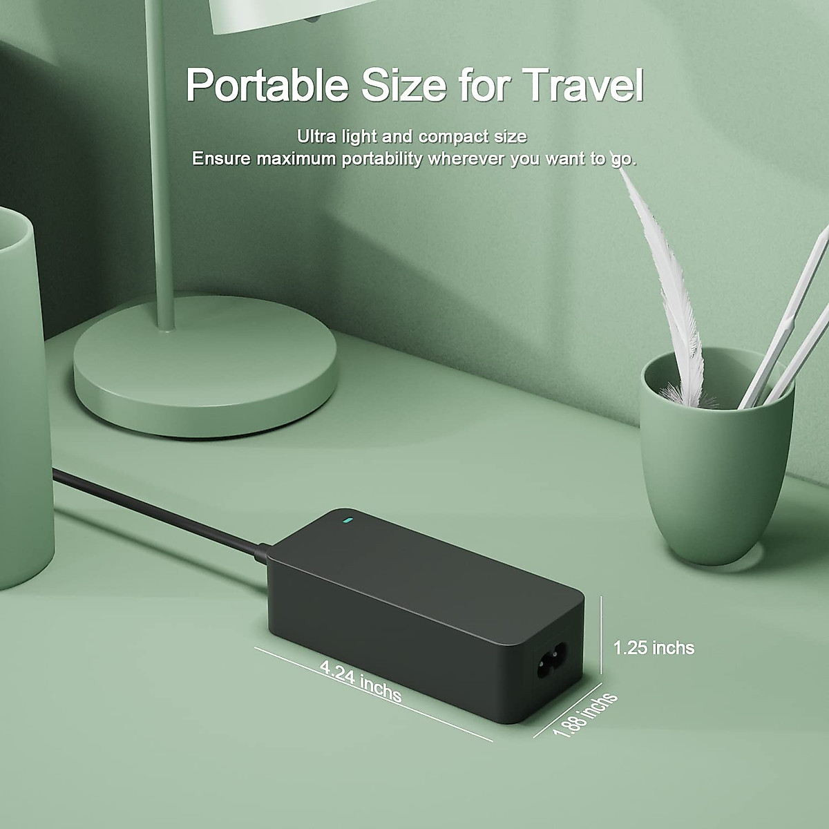 65W Laptop Charger Fit for Dell Inspiron 7506 P97F003 15 2in1 Laptop AC Power Supply Adapter Cord