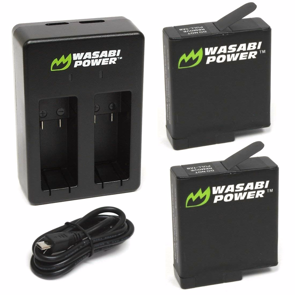 Wasabi Power Battery (2-Pack) and Dual Charger for GoPro Hero 8 Black, Hero 7 Black, Hero 6 Black, Hero 5 Black, Hero 2018