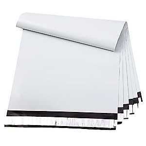 Metronic Poly Mailers 19x24 Inch 50 Pcs | Large Shipping Bags for Clothing, Small Business | Strong Thick Mailing Bags with Self Adhesive | Waterproof and Tear-Proof Large Package Bags in White