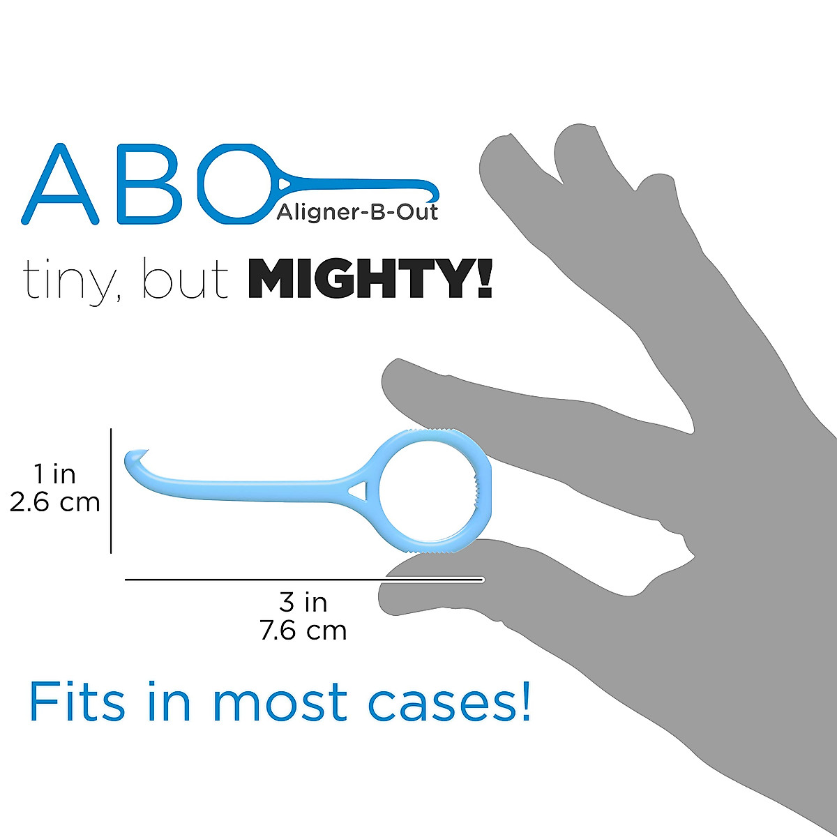 Aligner-B-Out v2 | Badass Blue 4 Pack | Invisalign Remover Tool & Aligner Remover Tool For All Aligners & Removable Retainers | Orthodontist Recommended Invisalign Accessories