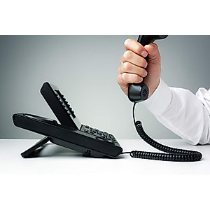 Telephone Cord, Phone Cord,Handset Cord, Black, 2 Pack, Universally Compatible