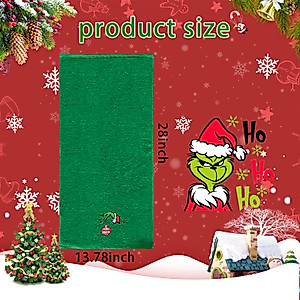 SparkEpic Large Christmas Hand Towel, 100% Cotton Christmas Kitchen Towels Dish Towels, Ultra Absorbent Drying Xmas Towels Set Gift for Bathroom Decor