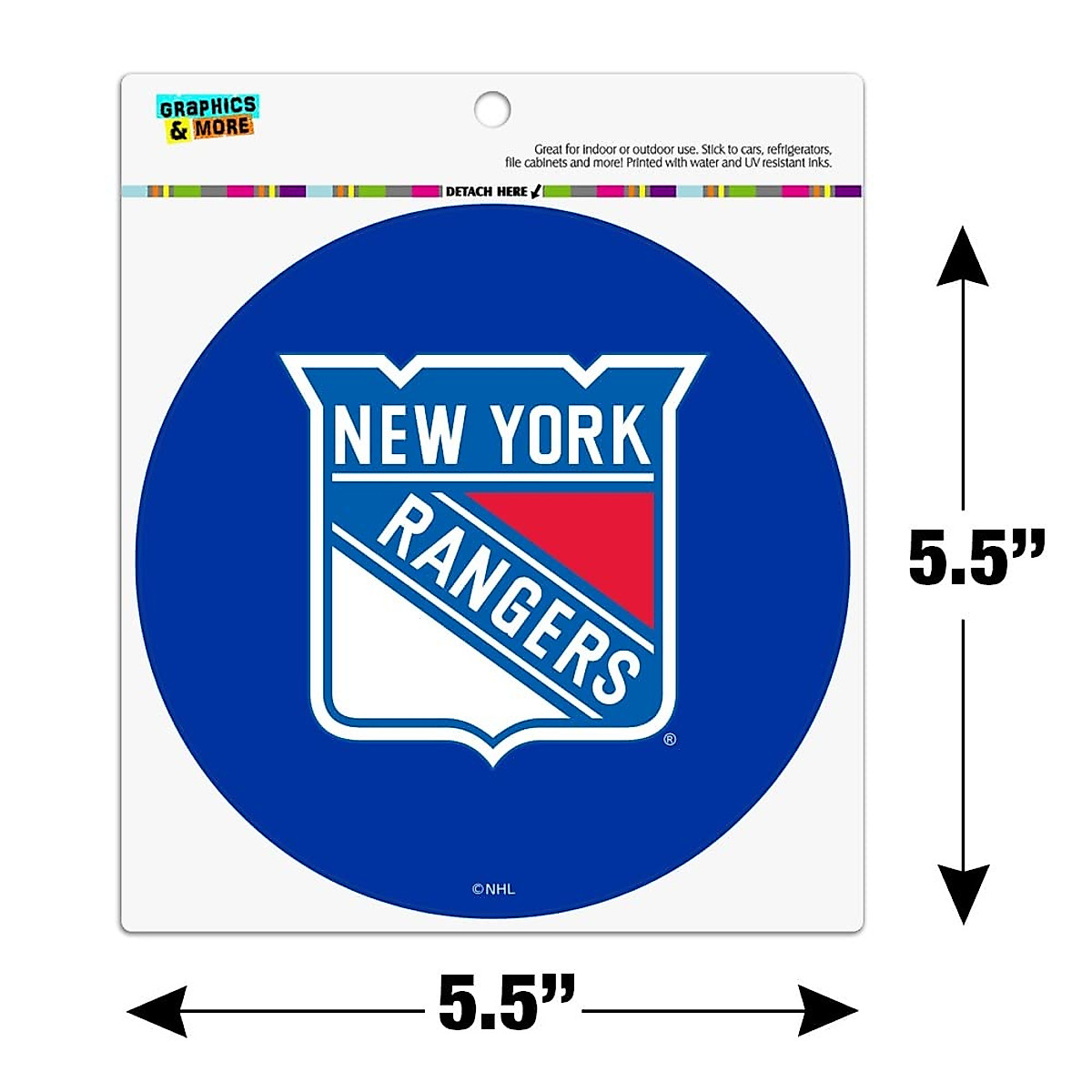 New York Rangers Logo Automotive Car Refrigerator Locker Vinyl Circle Magnet