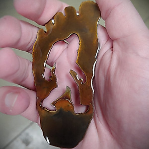 Bigfoot Gift - Footprint Magnet (Small) - Great Gift for Sasquatch Fans, Hiking, Outdoors, Camping