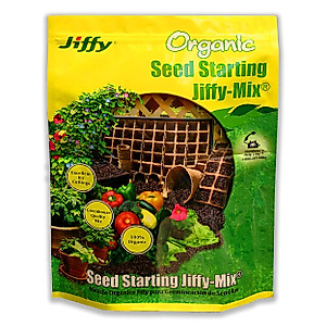 Jiffy Natural & Organic Seed Starting Soil Mix, 10 QT