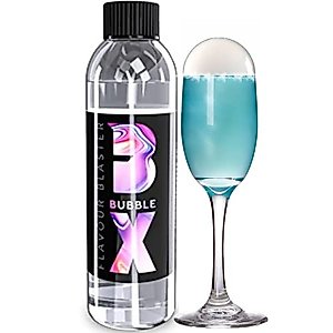 Bubble X Decorative Bubbles for Cocktails Bubble Mixture (6 oz, Pack of 1), Bursting Bubbles and Smoke Bubbles for Drinks and Cocktails - Bartender Accessories - Works with Bartender Bubble Gun