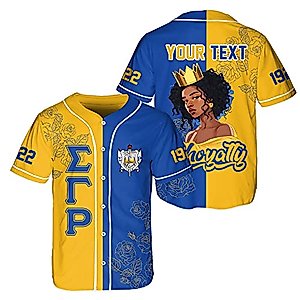 Custom Sorority Jerseys Baseball, Pre.tty Poodle sg.rho Baseball Jersey, 19.22 Sigma Gam.ma Jersey, Rhoyal Jersey