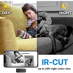 Xpvezl Smallest Smart Home Wireless Camera WiFi Security Camera 1080P HD Hidden Surveillance Cameras Motion Detection Night Vision Indoor App Cellphone Control