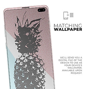 DesignSkinz Coral Mint Summer Pineapple v1 Protective Vinyl Decal Wrap Skin Cover Compatible with The Samsung Galaxy S20 (Screen Trim & Back Glass Skin)