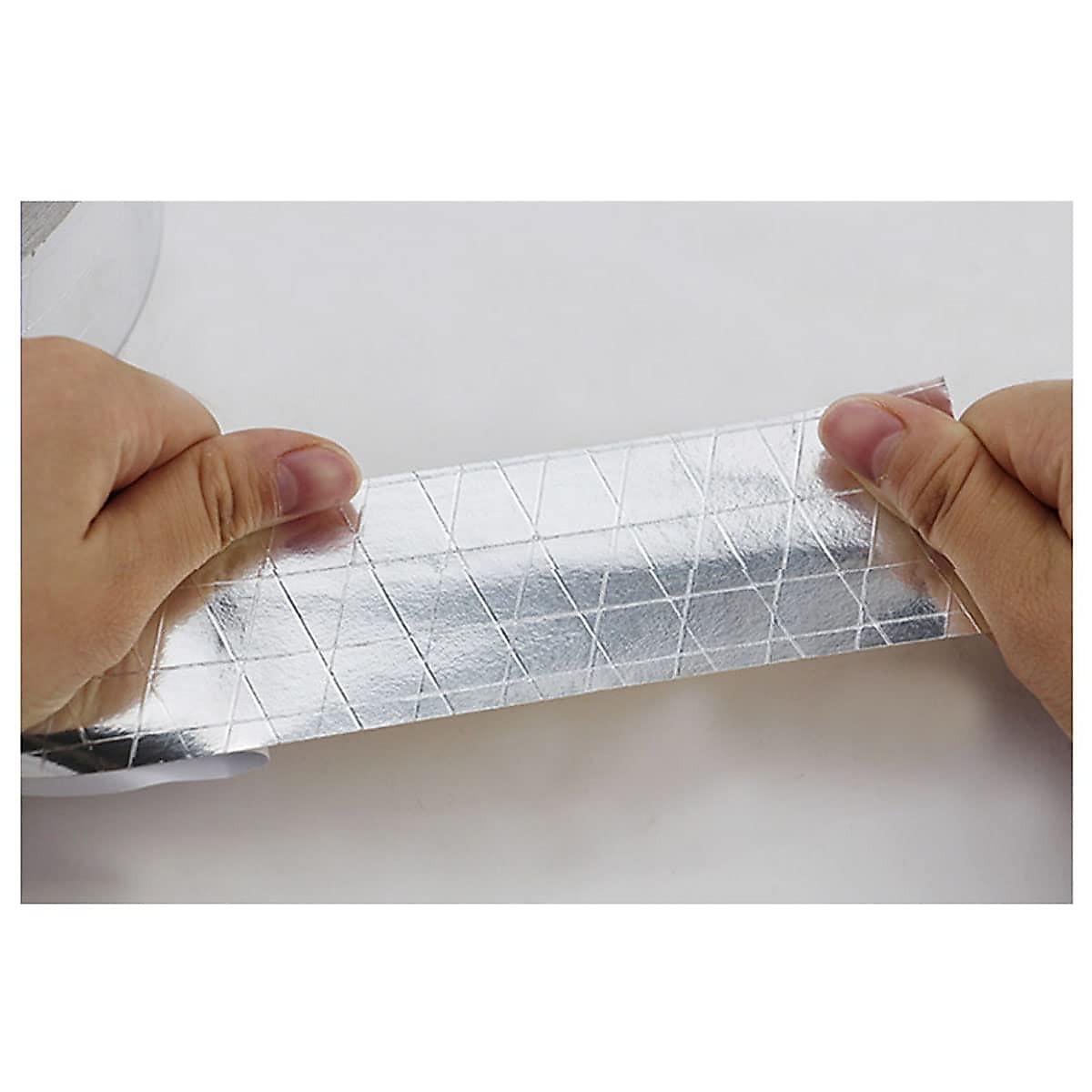 Glass Fiber Cloth Aluminum Tape Silver, Reinforced Self-Adhesive Heat Reflective Tape, Heat Jacketing Insulation Resistant High Temperature HVAC Tape, Metal Repair Duct Tape (3.15inch x 82ft)