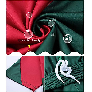 Football Jersey, jersey 2022 Soccer Jersey, T-Shirt Boys Kids Youth Jersey Socks Soccer Shirt Kit Set (6-7 Years, Red)