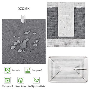 DZOMK 4-Pack Large Laundry Basket,75L Collapsible Large Laundry Baskets with Easy Carry Handles Freestanding Waterproof Clothes Hamper Storage Basket for Toys Clothes Organizer(Gradient Grey)