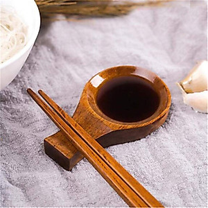 Mvude Kitchen Spoon Rest Spoon Holder Cute Spoon Rest for Coffee Stir Spoon Rest, Brown, As description