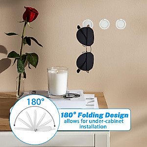 JJUNW 6 Pack Sunglasses Organizer Wall Mounted Sunglasses Holder Hanging Eyeglass Holder for Sunglasses Display(White)