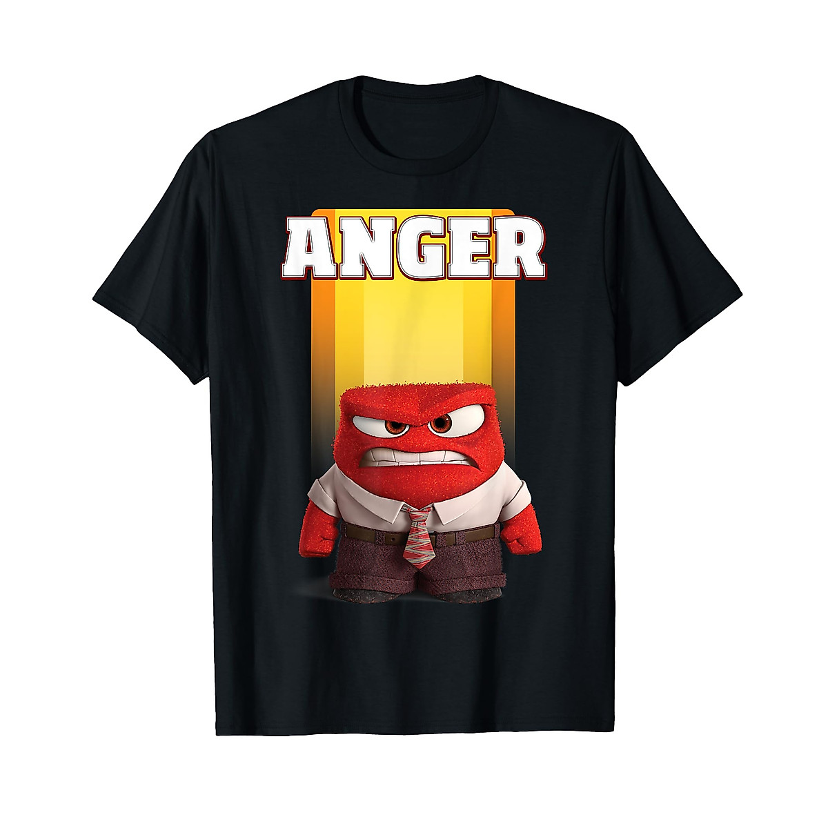 Disney Pixar Inside Out Riley's Anger Red Character Logo T-Shirt