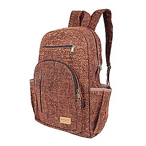 KHUSI Durable Natural Organic Hemp Backpack - Strong Premium Quality Construction & Large Storage Travel Size Design Shoulder Bag - Perfect for Traveling School Laptop Carrying Usage