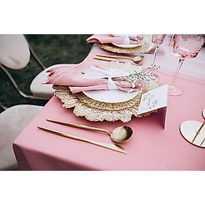 Simply Elegant Faux Wood Plastic Charger Plate | Service Plate for Parties, Dinner, Weddings, Quinceaneras and Events | 13 inch Diameter | Natural Finish | Set of 6