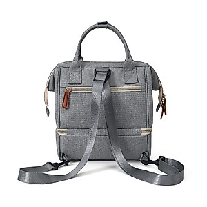 Breast Pump Backpack - Mini Diaper Bag Insulation Lunch Bag Portable Mommy Bag with Double Layer for Women