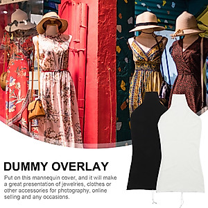 2pcs Female Dress Form Mannequin Torso Body Cover Mannequin Tailors Body Lace Cover for Clothing Jewelry Display Model Display