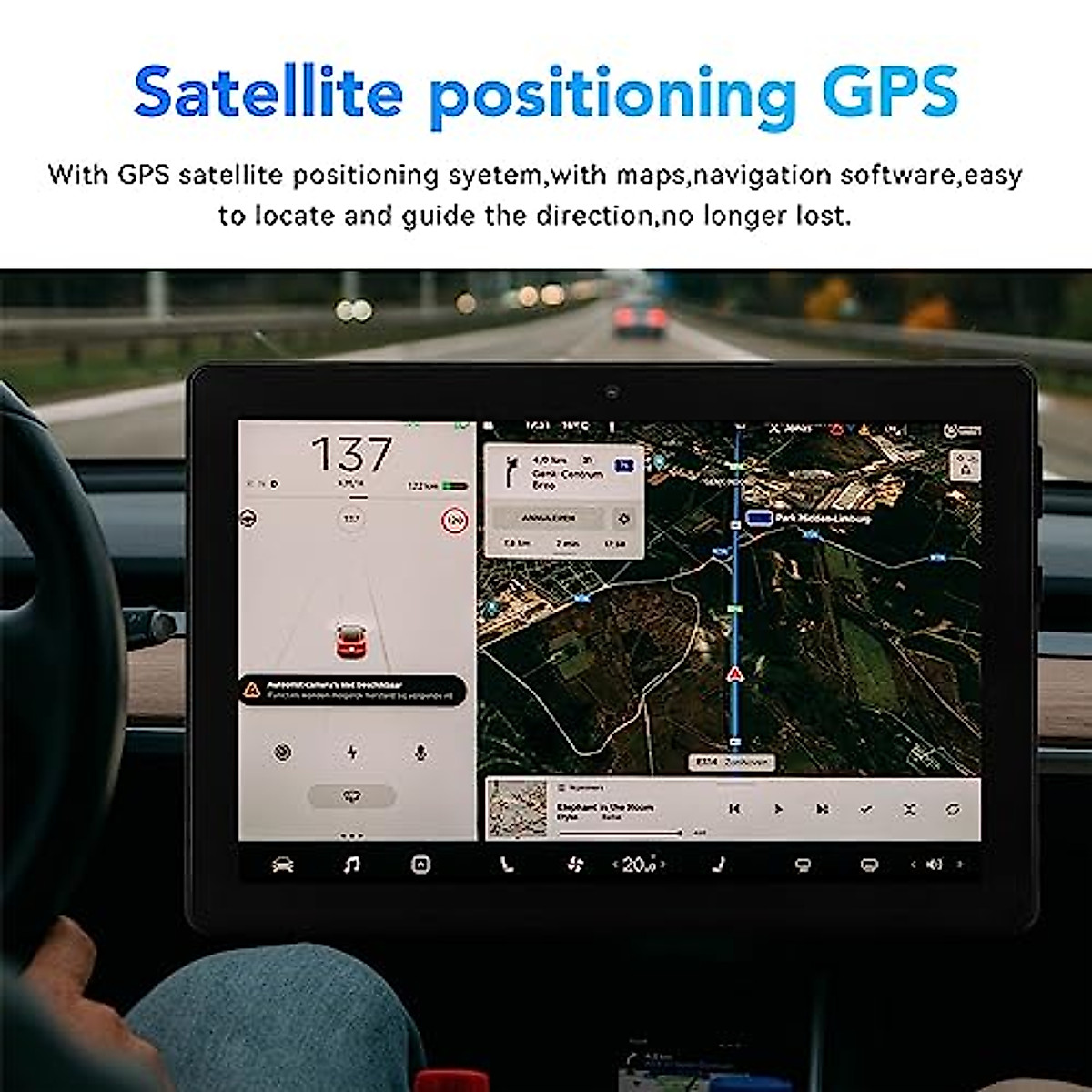 FOLOSAFENAR Support GPS Tablet, Octa Core CPU 4GLTE 6GB＋128GB Storage 8 Inch Digital Tablet with OTG Cable for Reading for Entertainment (Silver)