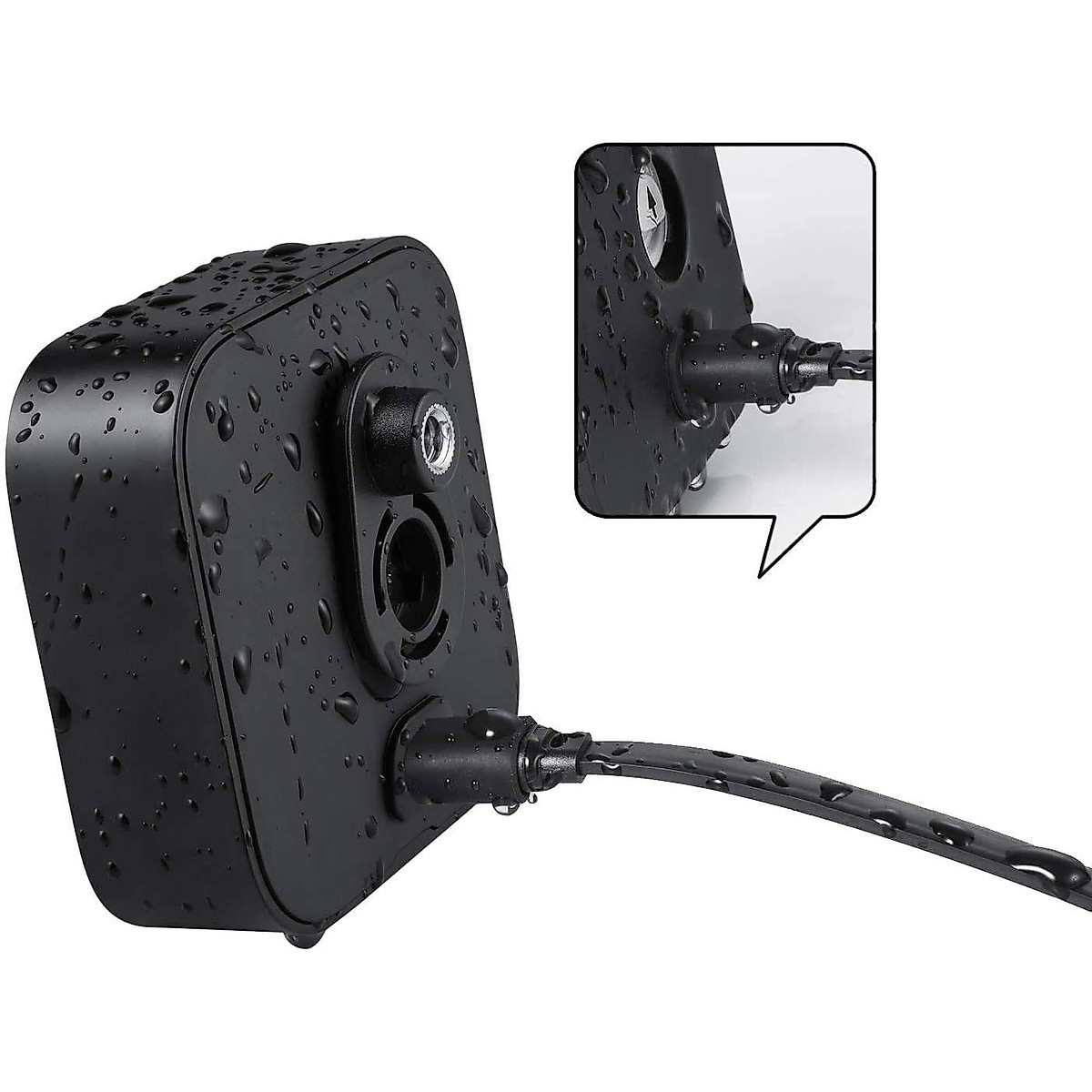 Wasserstein Solar Panel Compatible with Blink Outdoor & Blink XT2/XT - Additional 64GB USB Flash Drive Included (Blink Camera NOT Included)