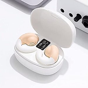 Open Ear Earbuds Sport Clip On Open Ear Headphones Bone Conduction Earbuds Cycling Running Workout Ear Buds Wireless Headphones Bone Conducting Earbud Gaming Gym Bluetooth Earbud Earphones