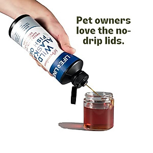 Life Line Pet Nutrition Omega Fish & Hemp Seed Oil - Omega 3 Supplement for Improved Skin, Coat and Joint Health, 26 Fl Oz