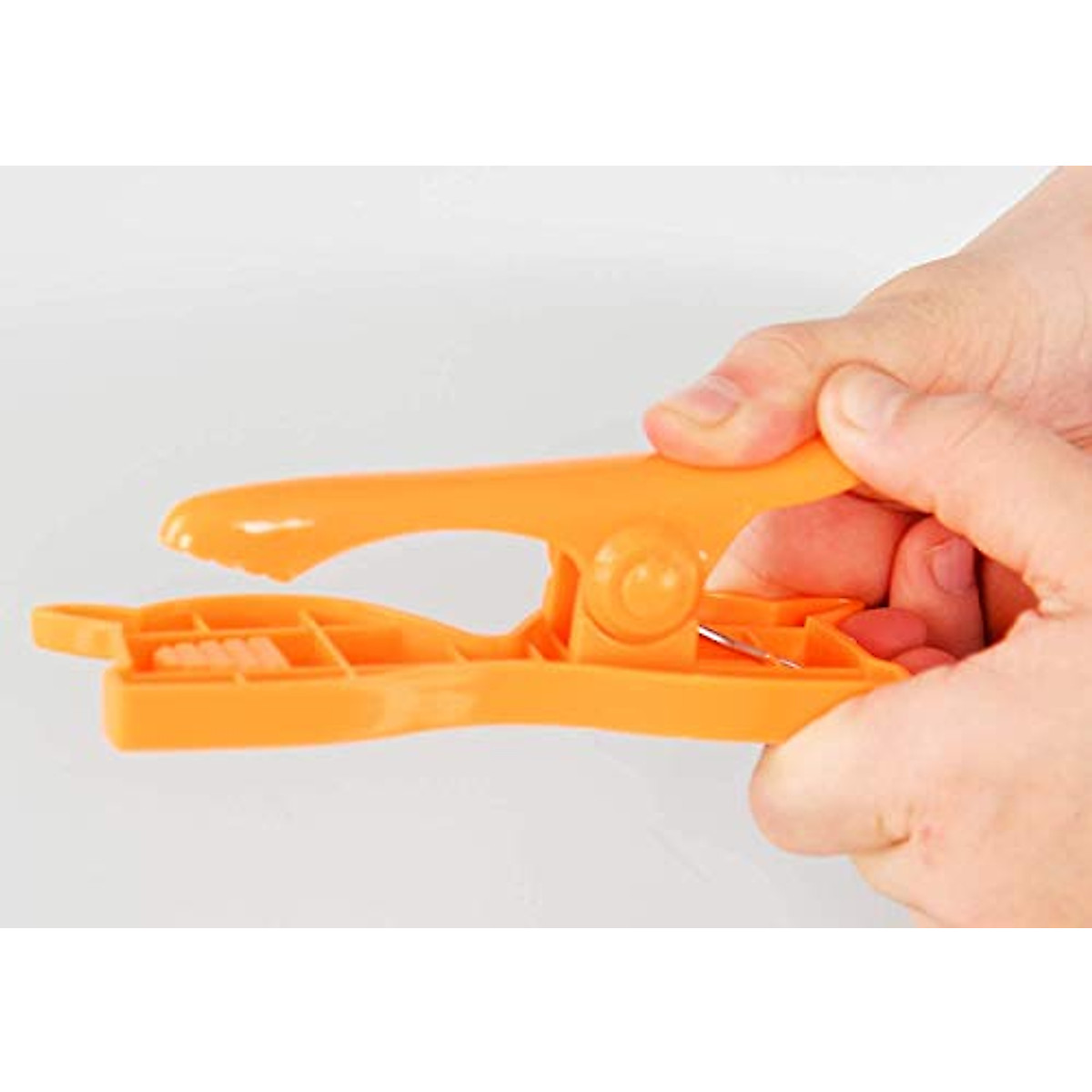 Themed Beach Towel Clips, Pool Towel Accessory, Portable Heavy-Duty Plastic Clamps, (Set of 2), Orange Sunglasses