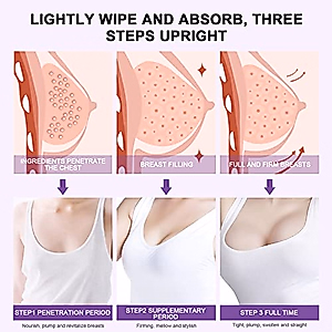 Breast Enhancement Cream, Breast Enhancer Cream - Breast Growth Cream to Lift, Firm, Tighten Breast for Breast Growth & Breast Enlargement Lotion Cream, Fits for Sensitive and All Skin Type - 60g