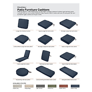 Classic Accessories Montlake FadeSafe Water-Resistant 59 x 18 x 3 Inch Outdoor Bench/Settee Cushion Slip Cover, Patio Furniture Swing Cushion Cover, Heather Indigo Blue, Patio Furniture Cushion Covers