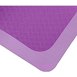 Life Energy 4mm TPE EkoSmart Yoga Mat - Yoga Repeat, Purple