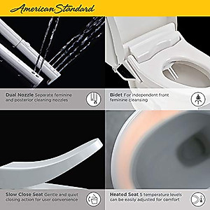 American Standard 8012A80GRC-020 Advanced Clean AC 2.0 SpaLet Bidet Seat with Remote Control Operation, White