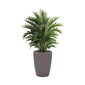 Tramontina Thai Plant Pot Plastic Taupe Diameter 44 x Height 58 cm Weatherproof Volume 55 litres