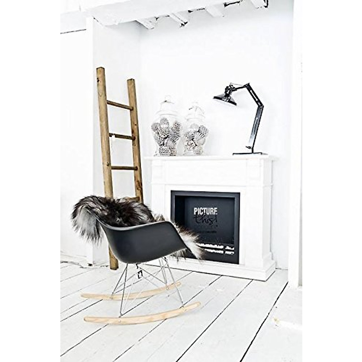 2xhome EMRocker(Black) Rocking Chair