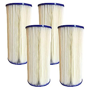 Think Crucial Replacement Water Filter – Compatible with GE FXHSC Whole House Pre-Filtration Sediment Filter, Culligan R50-BBSA, Pentek R50-BB, DuPont WFHDC3001 – Fits Most GE Models – Bulk (4 Pack)