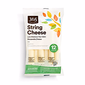 365 by Whole Foods Market, Cheese String Mozzarella 12 Count, 12 Ounce