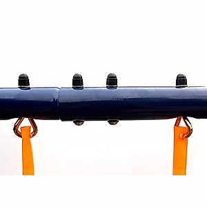 Prime Metal Swing Set Outdoor, 2 Seats, Durable Steel and Plastic Construction for Kids, Toddlers, Children Easy Assembly Two Station