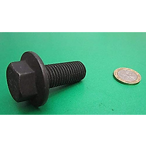 Class 10.9 Black Oxide Steel Flange Bolts M16 x 2 mm x 40 mm Long FT 5 pcs