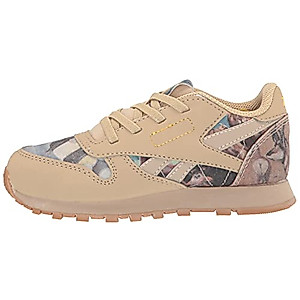 Reebok Baby Classic Leather Sneaker, National Geographic/Utility Beige/Soft Camel, 4 US Unisex Infant