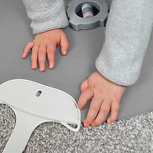 BEABA by Shnuggle Baby Yoga Play Mat, Playtime for Babies, Baby Play Mat, Tummy Time Mat, Yoga Mat, Crawling Mat, Soft Play, Comfy & Non-Toxic, (Grey)