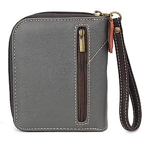 CHALA Handbags Big- Everyday Tote Women Handbag with Zip Around Wallet (Navy Paw Tote + White Paw Wallet)