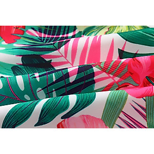 Baby Boys Hawaiian Print Shirt Button Down Shirts Aloha Short Sleeve Party Holiday Dress Shirt (2 Years, Pink Floral)