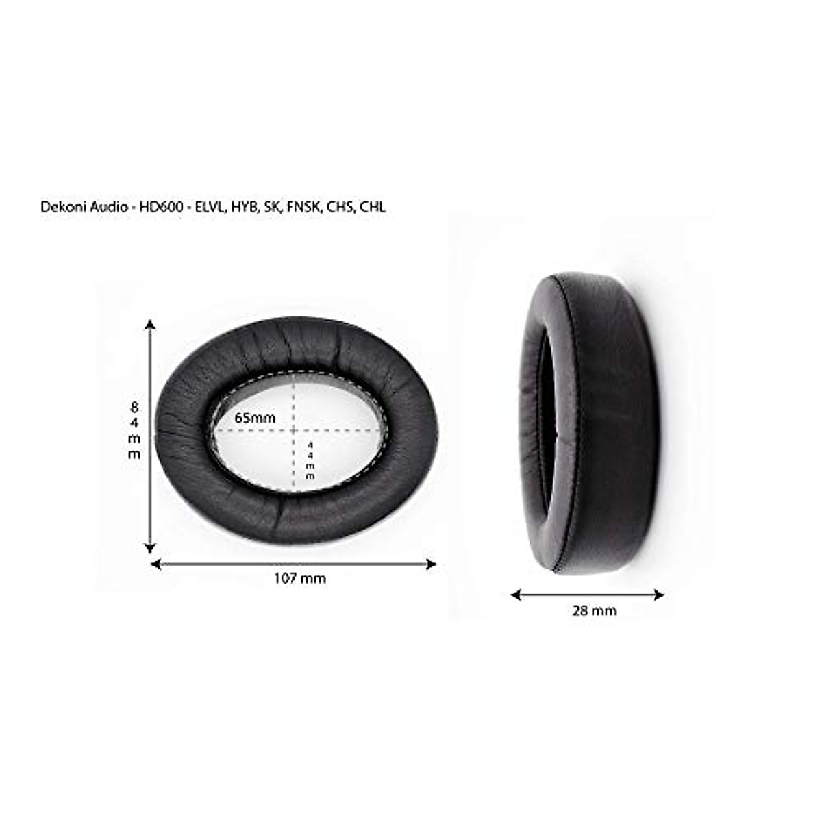 Dekoni Audio EPZ-HD600 Elite Hybrid Ear Pads for Sennheiser HD600 Headphones